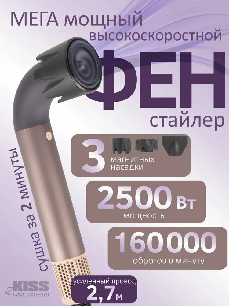 Фен для волос, многофункциональный, компактный, легкий, для путешествий