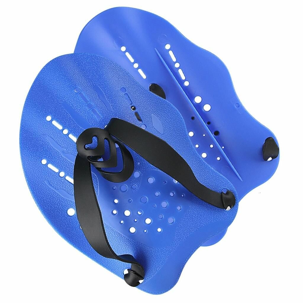 Плавательные перчатки с перепонками, Синий - L