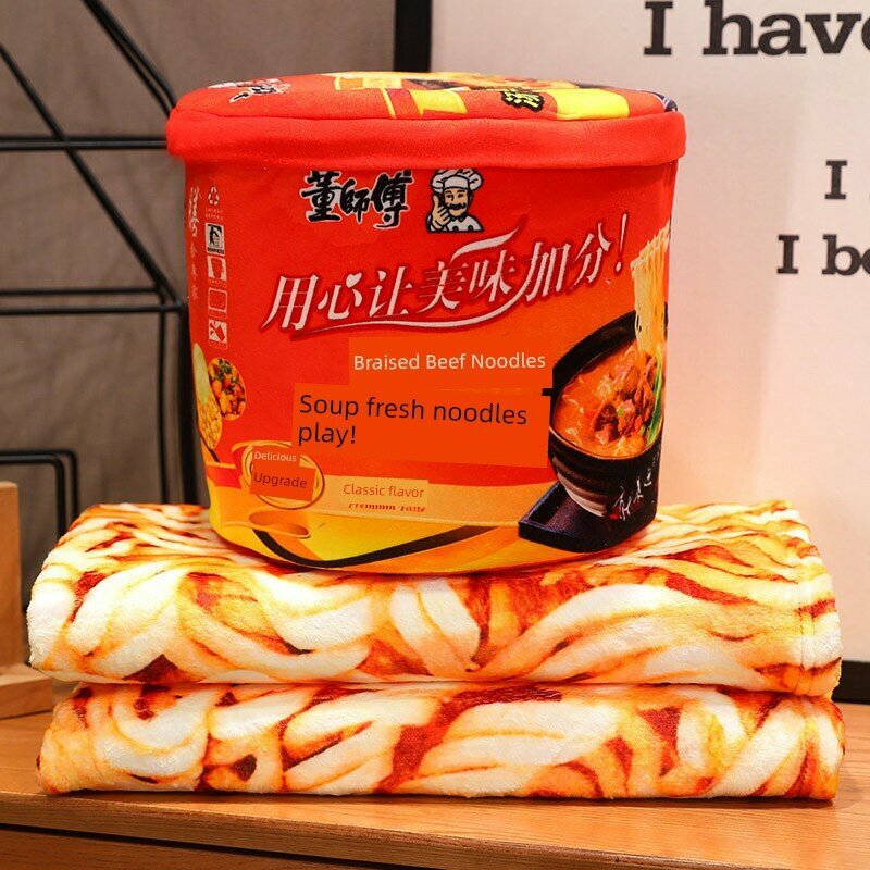 Плюшевая игрушка в виде миски для лапши быстрого приготовления, креативная игрушка-подушка в виде еды, подарок на день