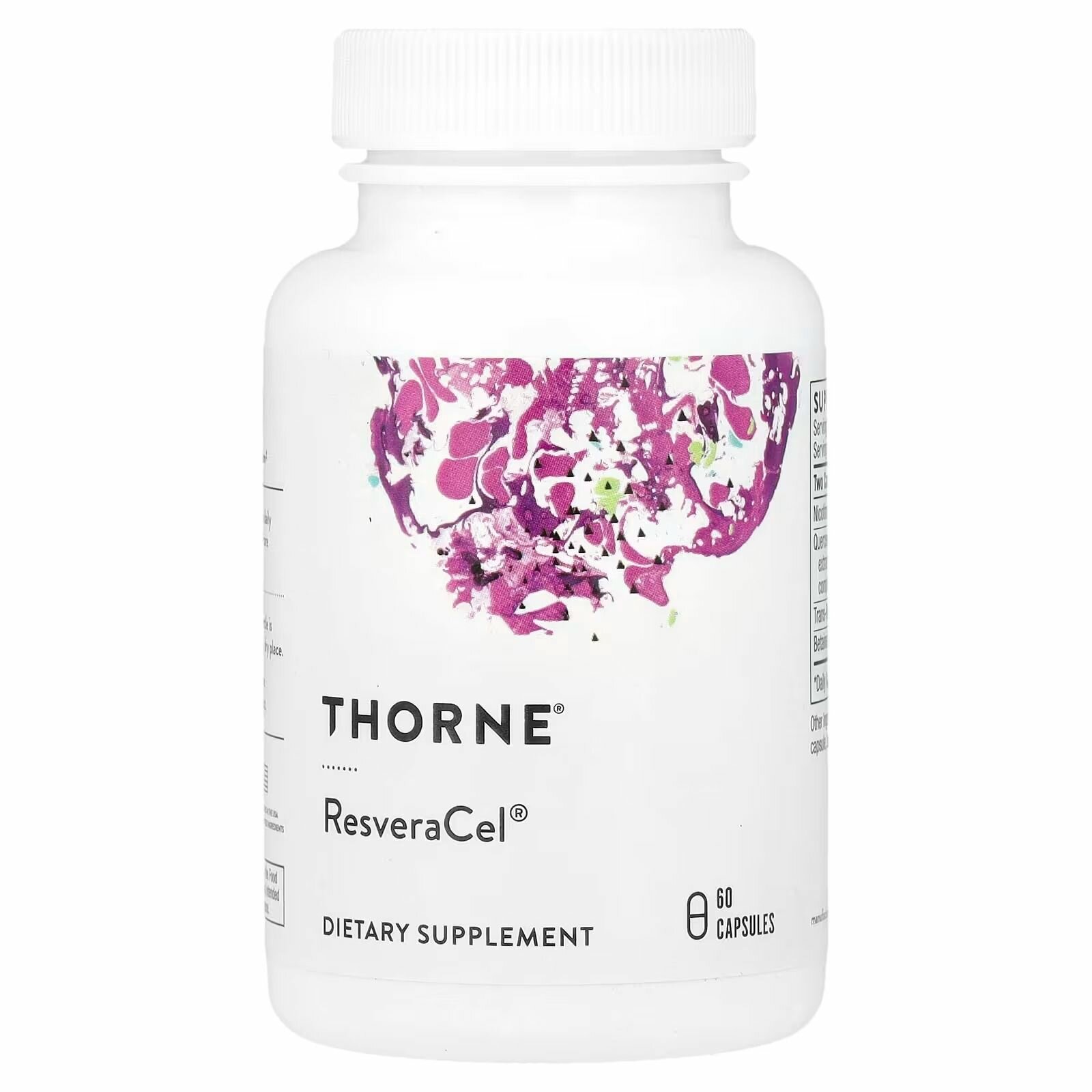 Thorne Research, ResveraCel, Никотинамид рибозид (60 капсул)