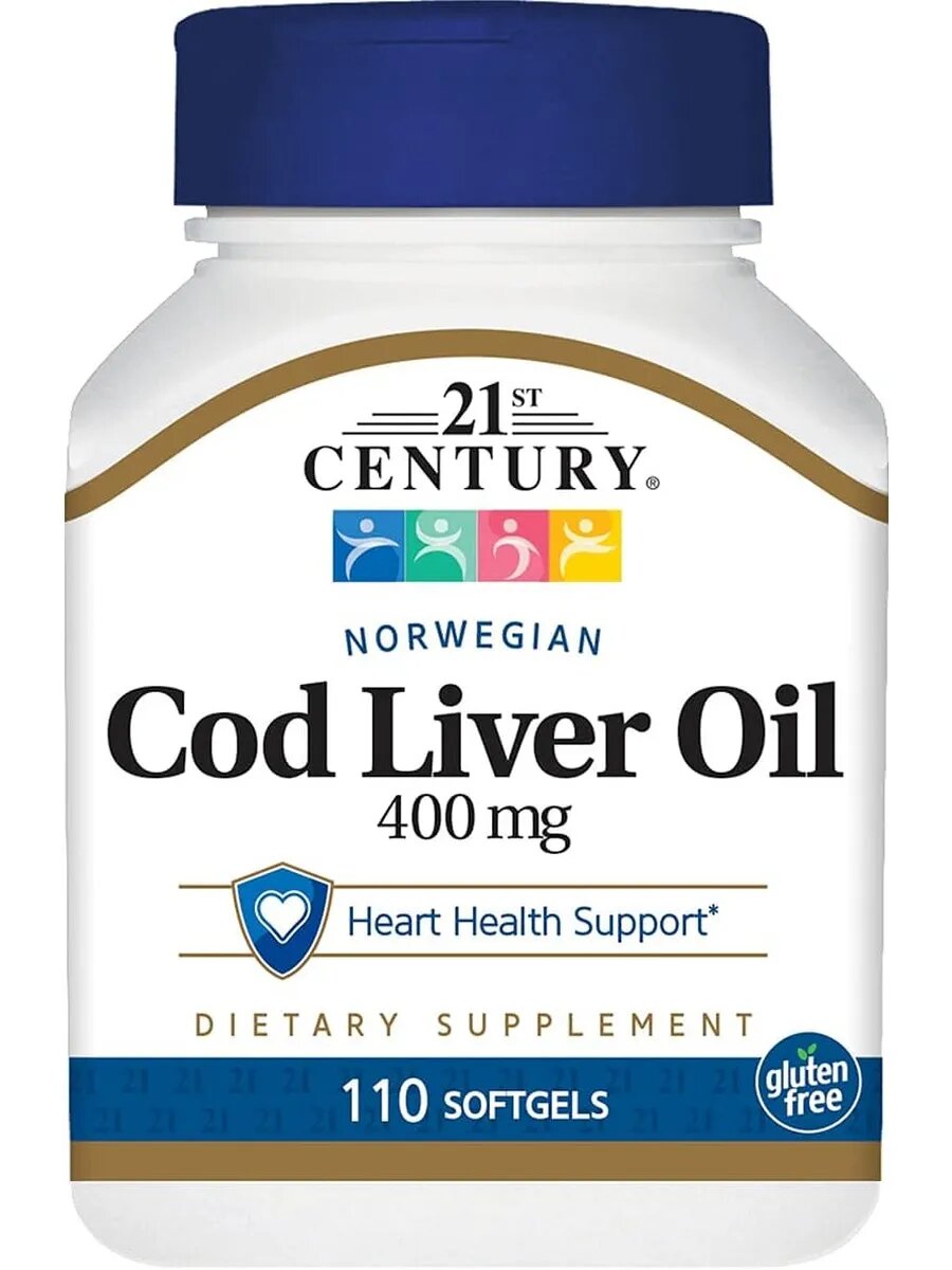 Cod Liver Oil Vitamin A and D 100 гел. капсул