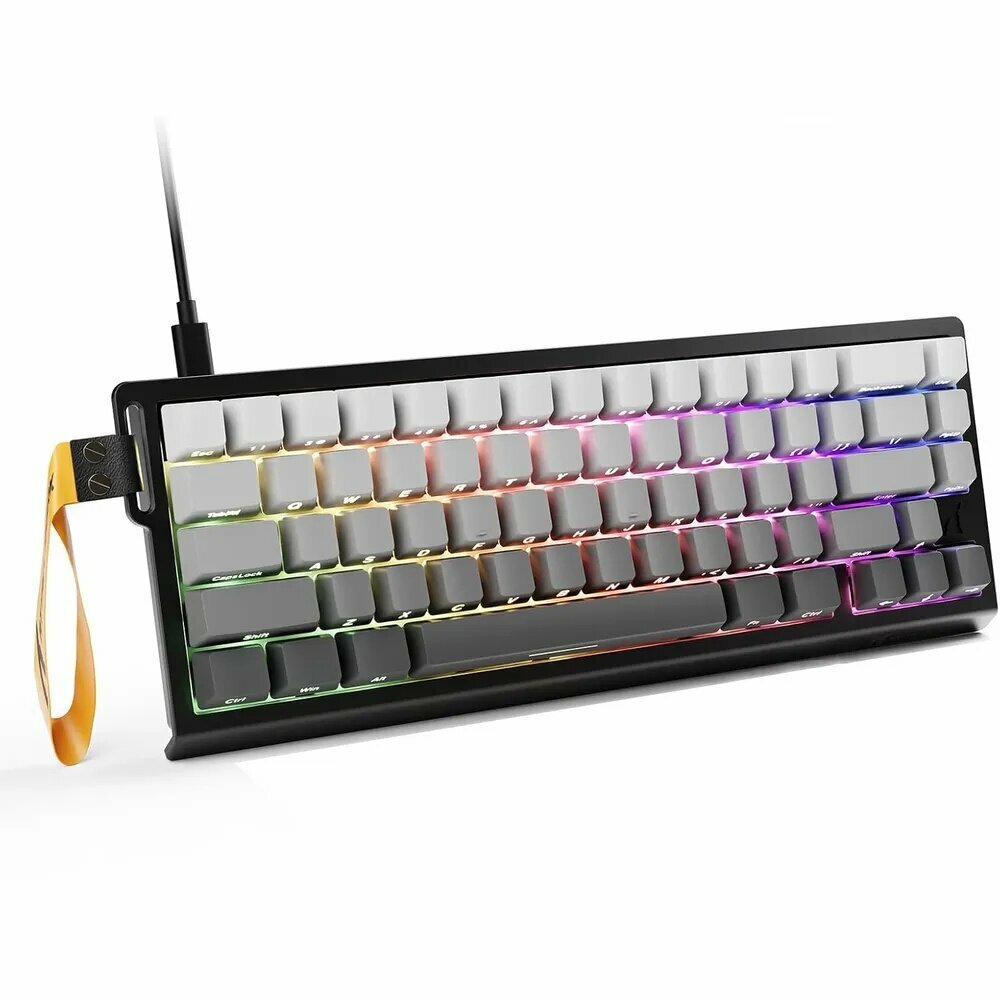 ATTACK SHARK Игровая клавиатура проводная X68 HE, (Magnetic), Английская раскладка, черный, белый