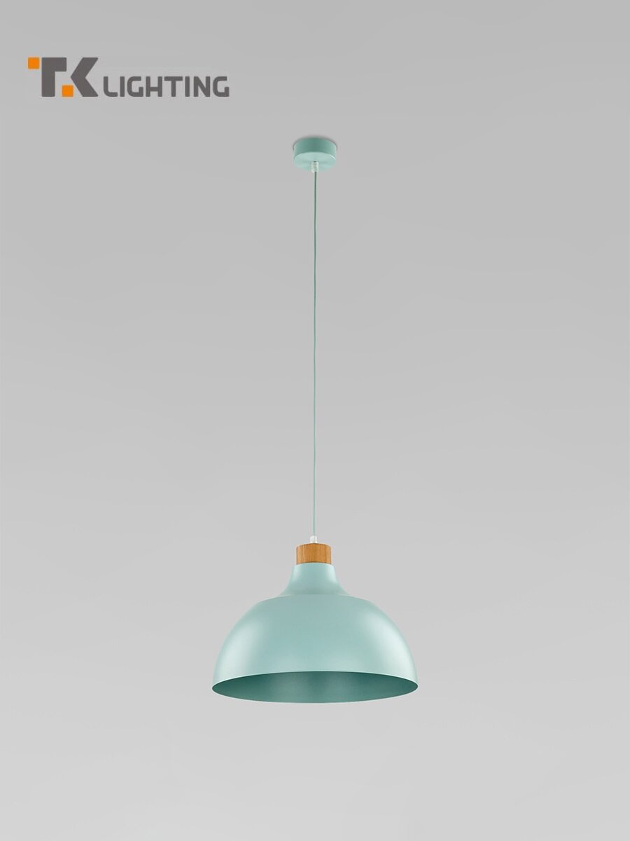 Подвесной светильник с металлическим плафоном TK Lighting 5901 Cap, E27, 15 Вт, голубой