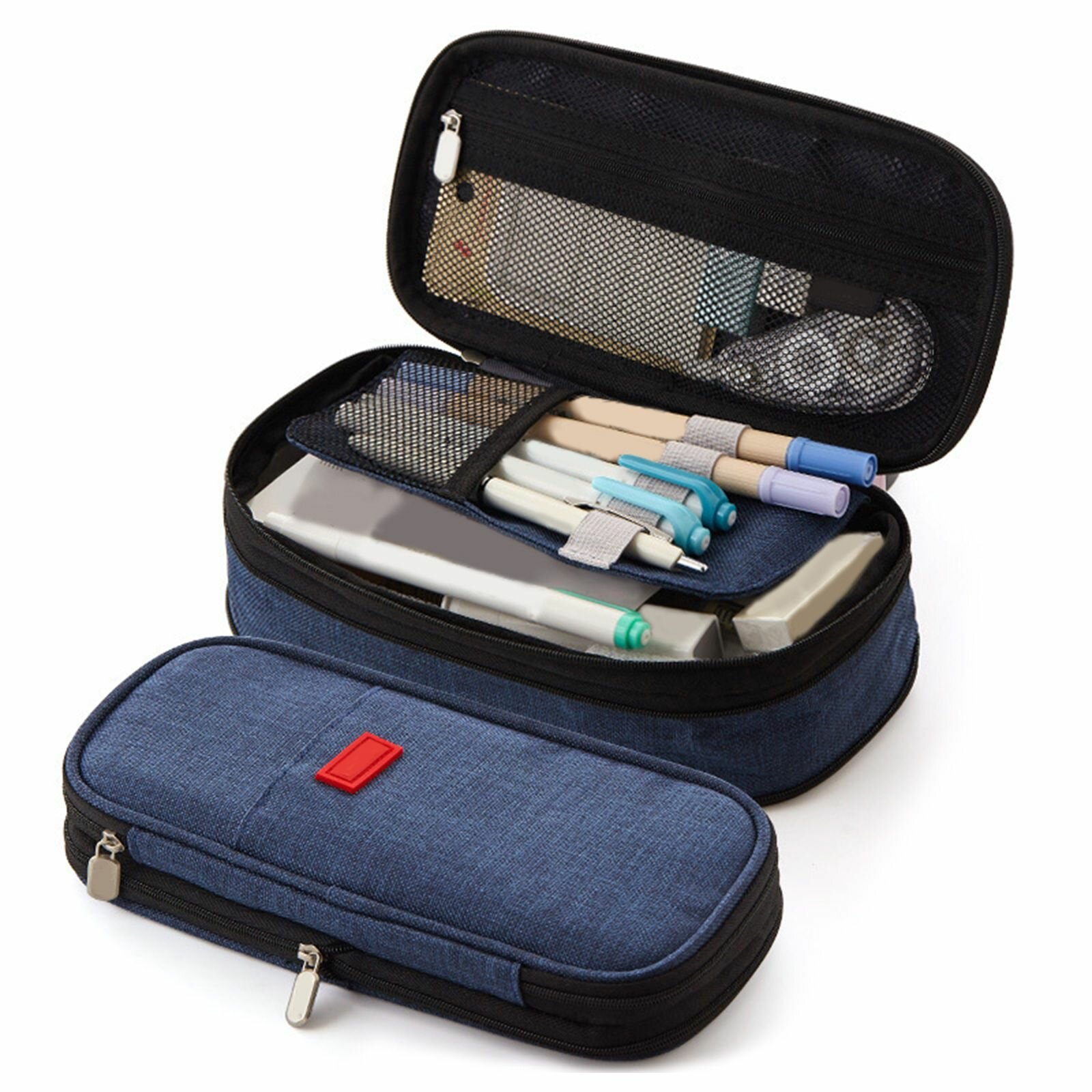 Корейский пенал с молнией для школы