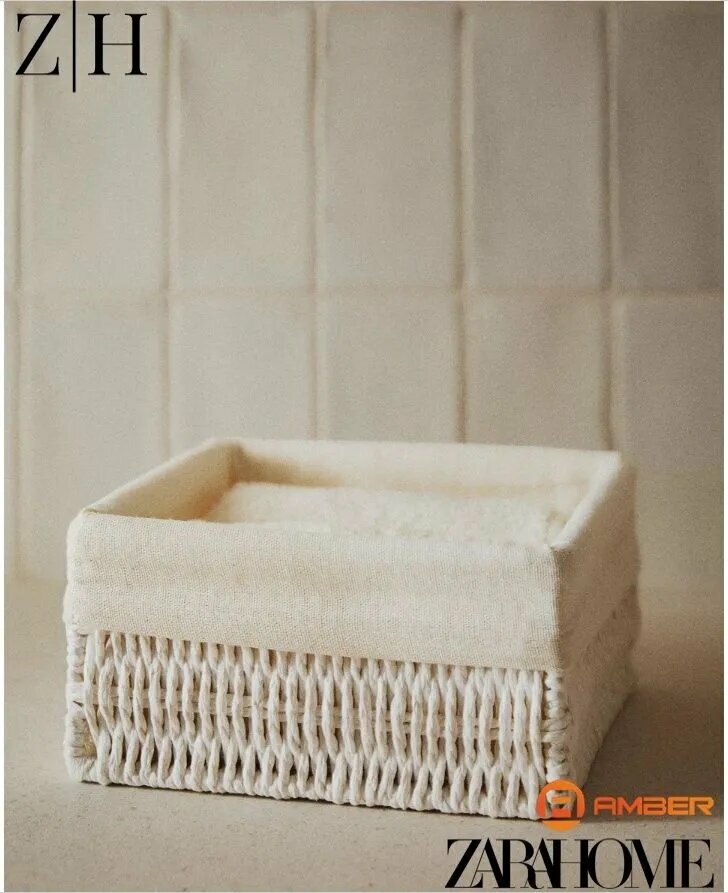 ZARA HOME Корзина для хранения длина 21 см, ширина 13 см, высота 9 см.
