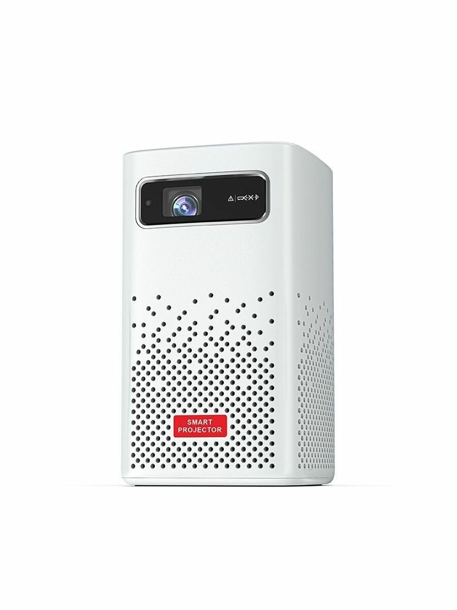 Портативный проектор, DLP, с аккумулятором, поддержка 3D, 16:9, белый