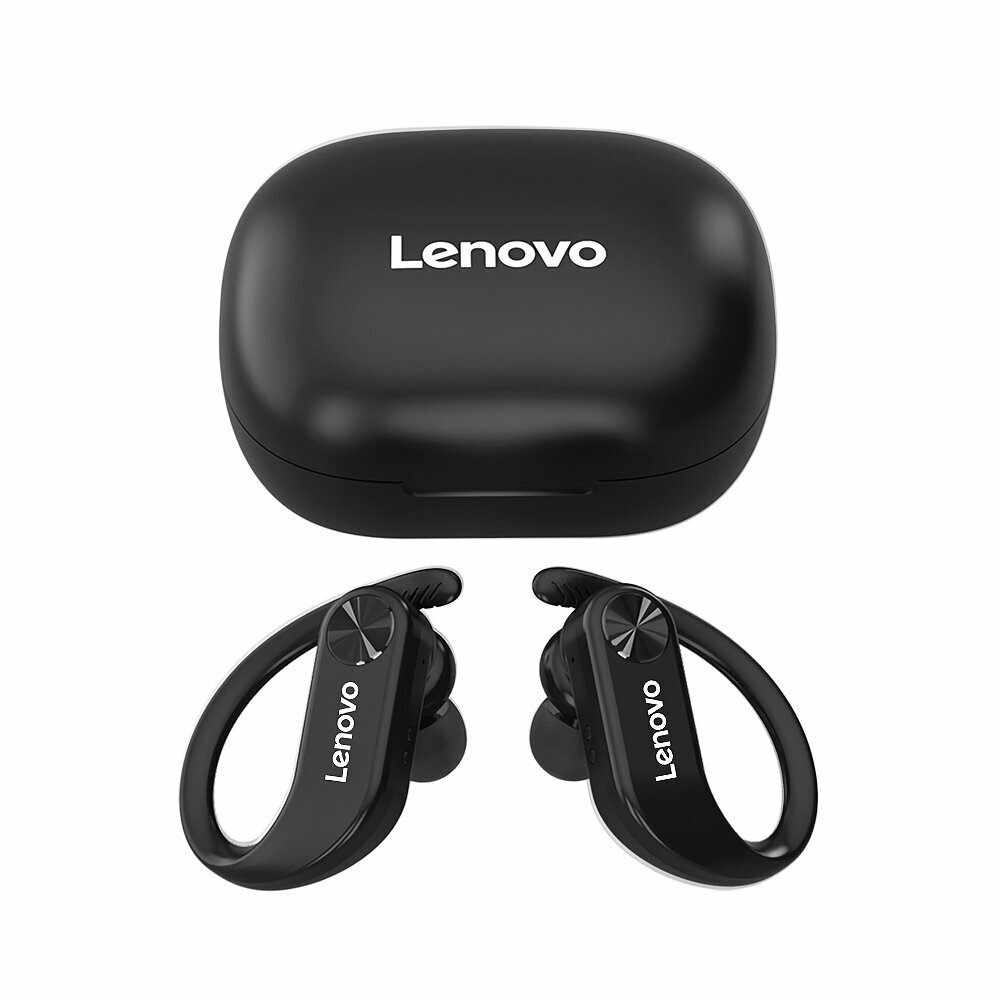 Lenovo LP7 True Wireless Earbuds BT 5.0 Wireless Ear-hook Headphones 13mm Speaker Unit LED Power Display Black