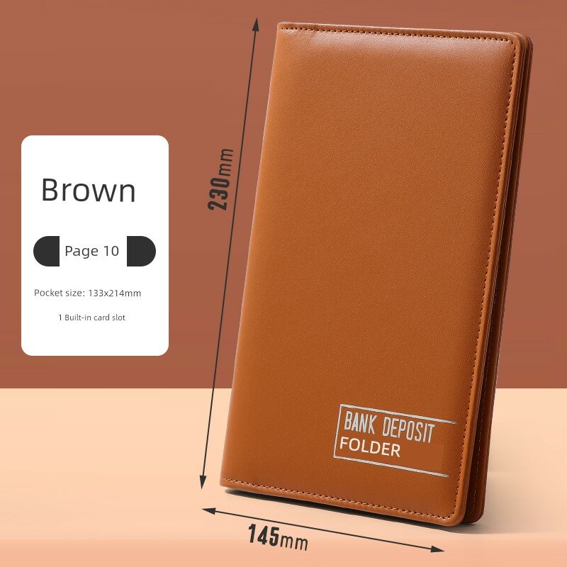 Книга для хранения чеков на банковских депозитах, билет на подранение в клетку, обычная форма выживания, держатель для