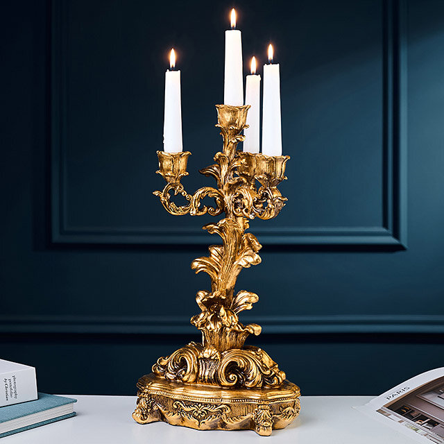 Канделябр на 4 свечи Shadowkeep - Stile Barocco 41 см, Goodwill, EX10104