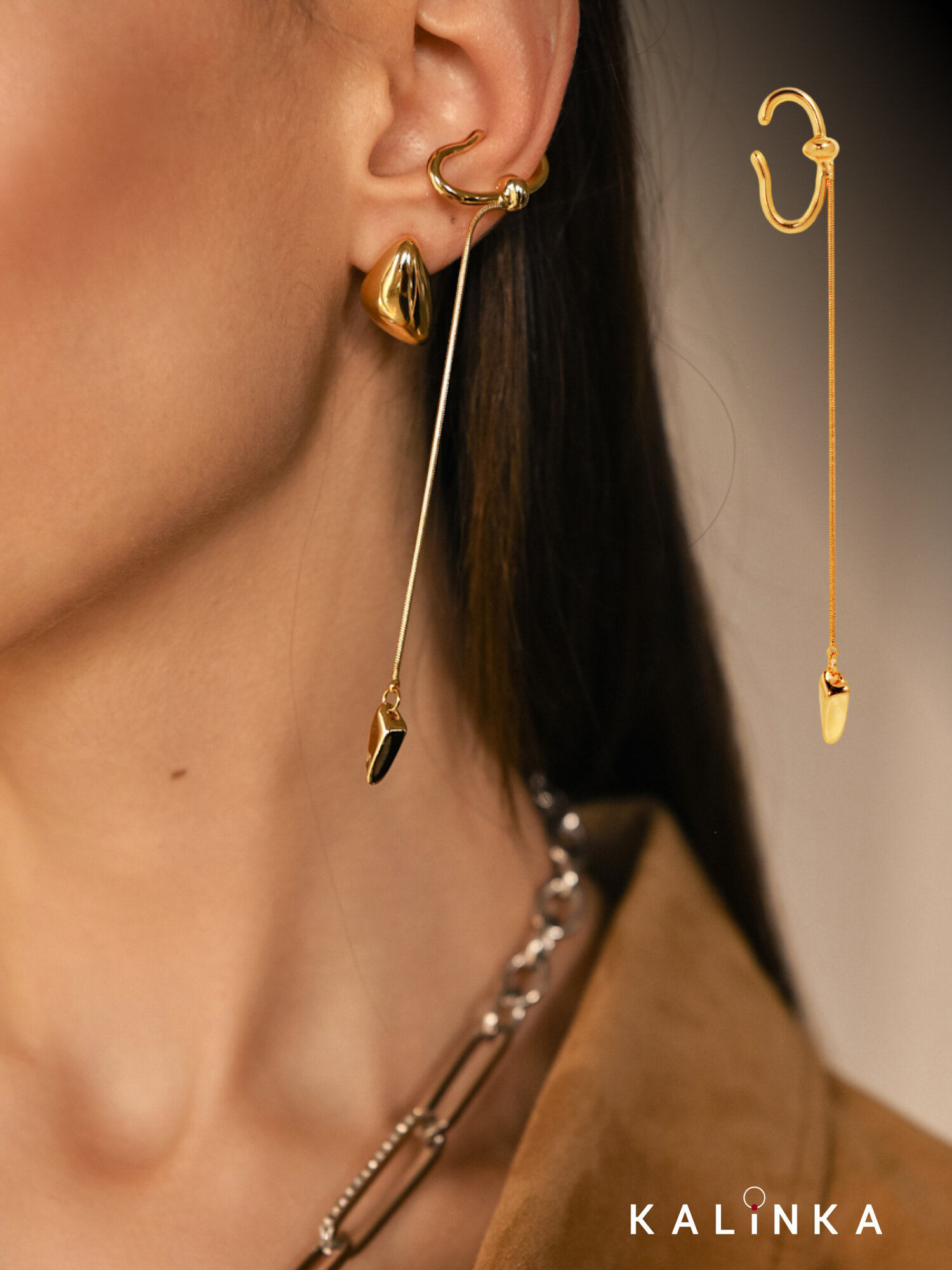 Моносерьга кафф