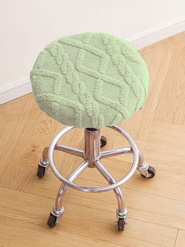 Круглые эластичные чехлы для барных стульев Анти-грязный круглый чехол для стула,40,40, темно-синий