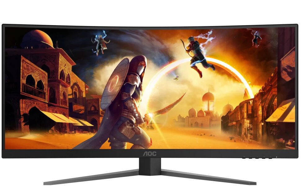 34" Монитор AOC CU34G4Z, 3440x1440, 240 Гц, VA, 2500:1, 450 Кд/м², черный