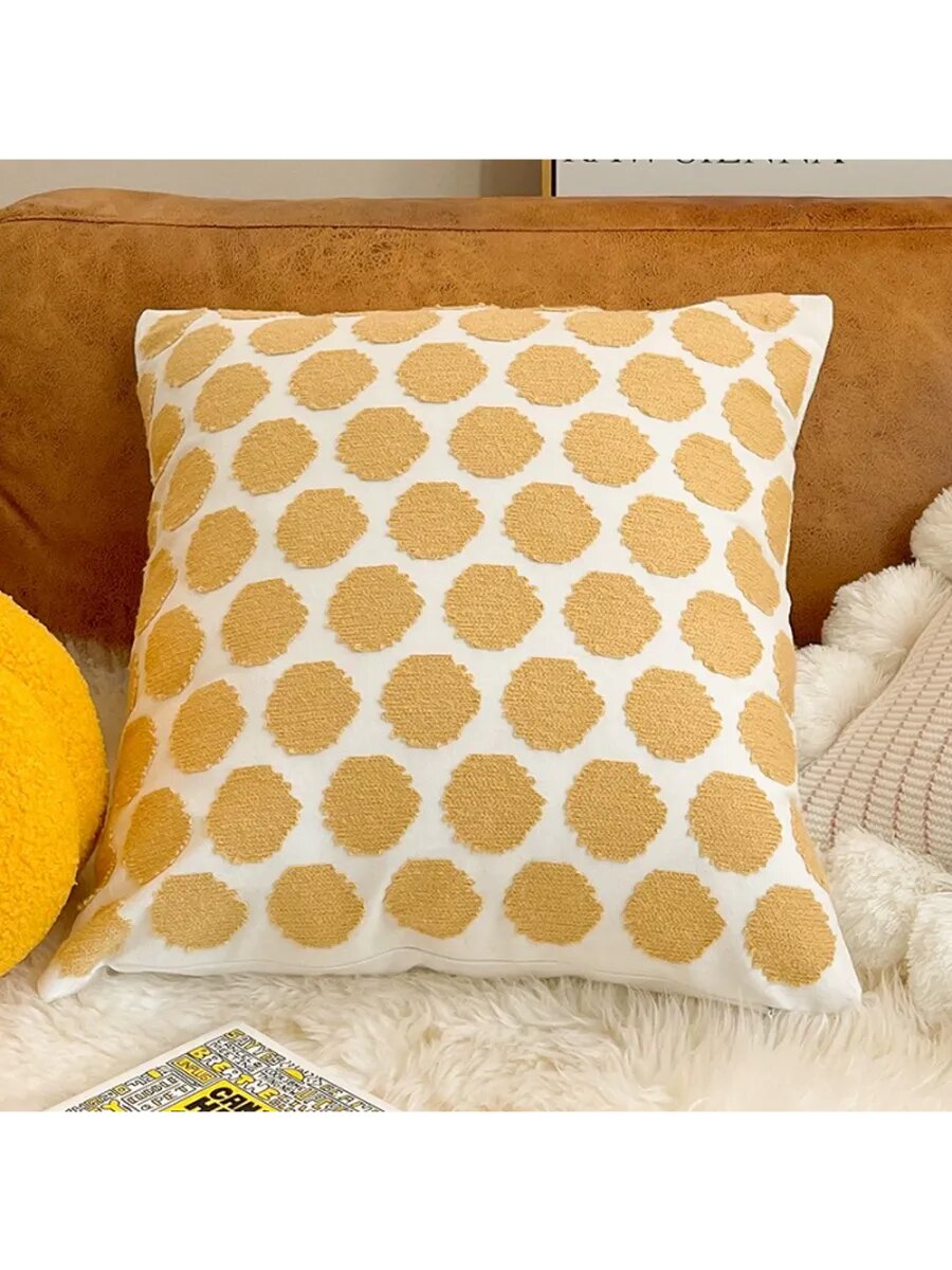 Подушка Manyue желтый кислород 45x45 с наполнителем