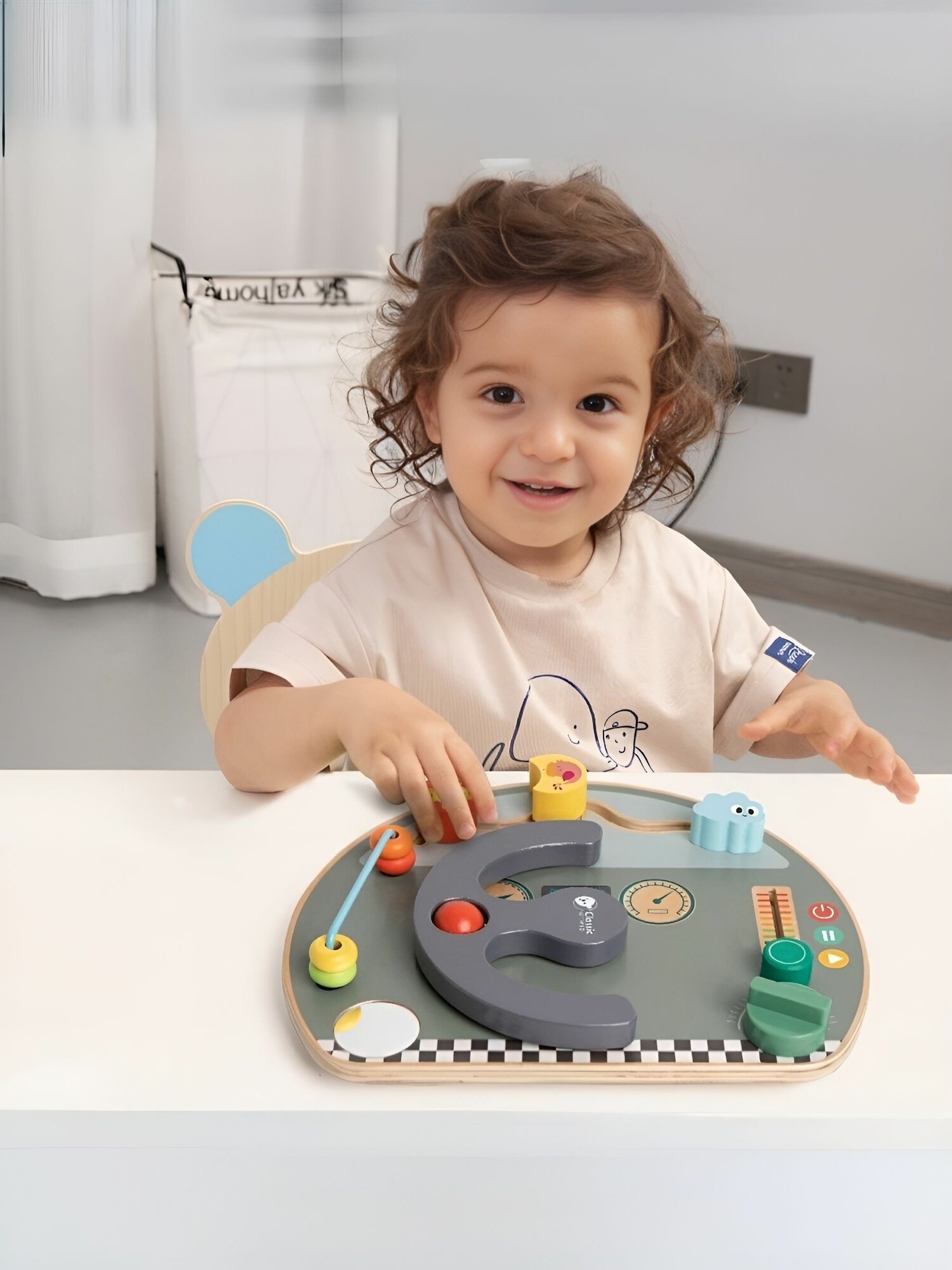 CLASSIC WORLD Бизиборд путешествие панель управления самолета развивающий игровой центр для детей от 0 до 3 лет