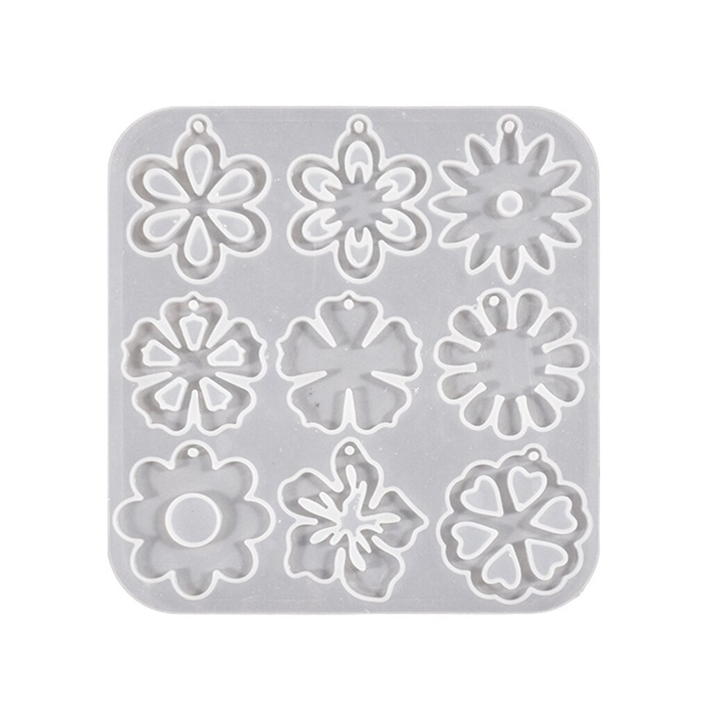 Листья в форме цветка, лепестки роз, украшения, силиконовая форма-стиль 1