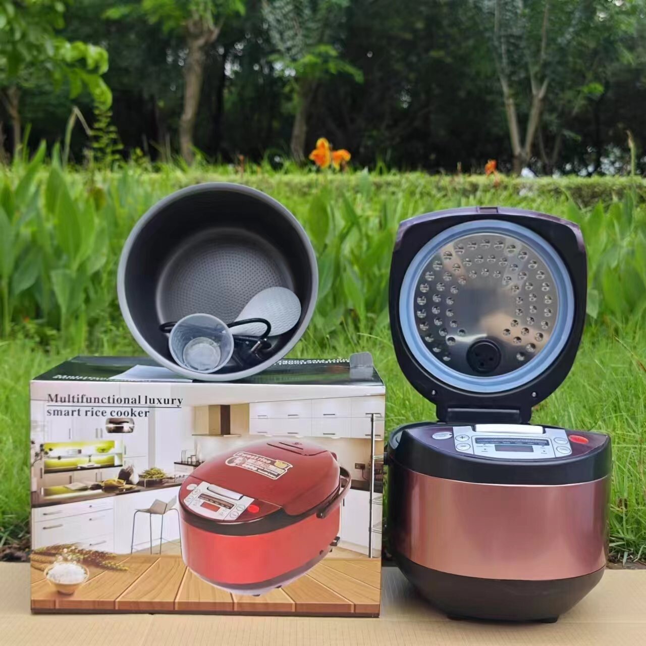 5-литровая рисоварка, английская умная рисоварка, большая емкость, многофункциональная рисоварка с таймером и функцией резервирования