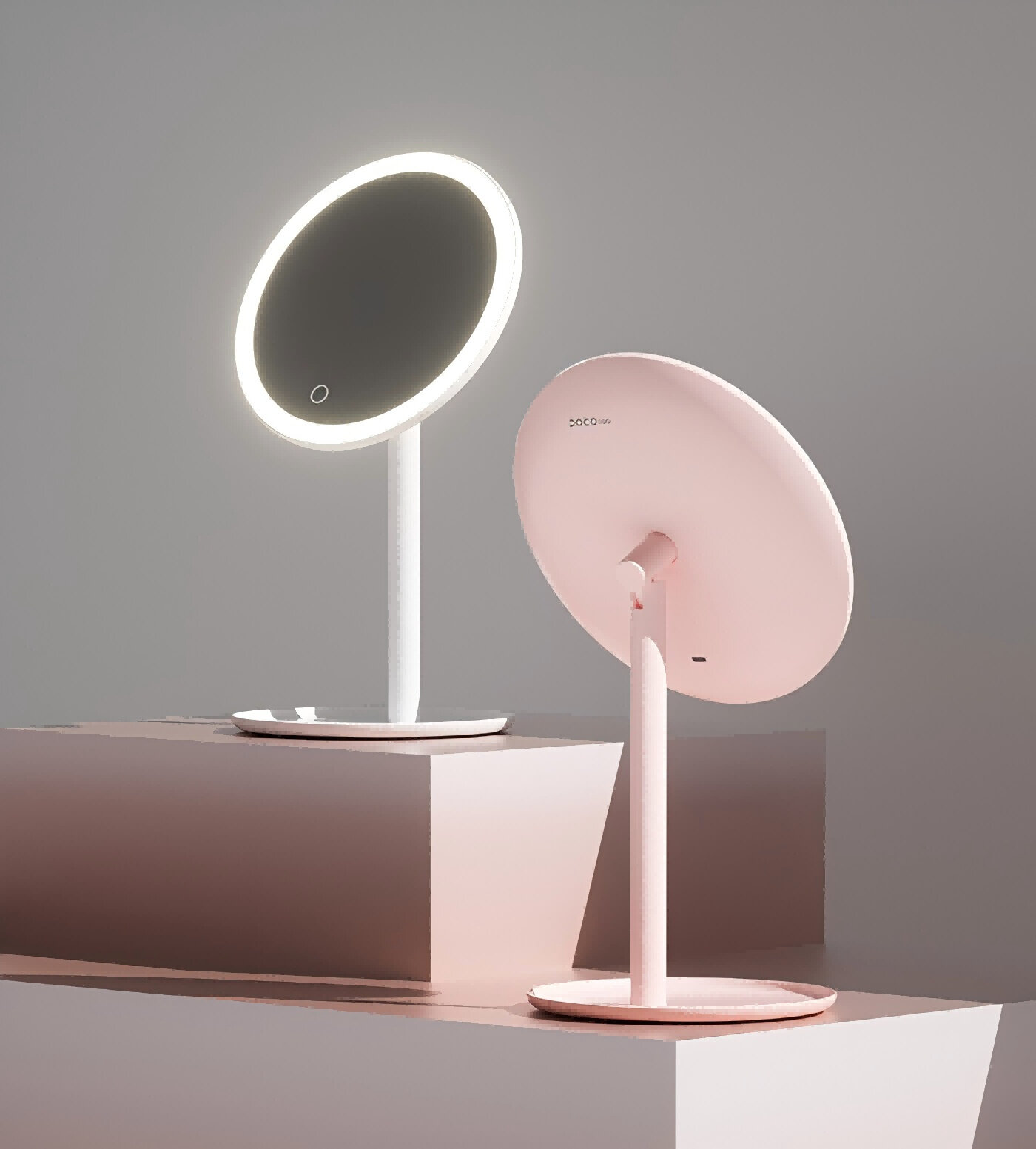 DOCO lab, настольное зеркало для макияжа со светодиодной подсветкой, туалетный столик, smart HD, подарок для девочек