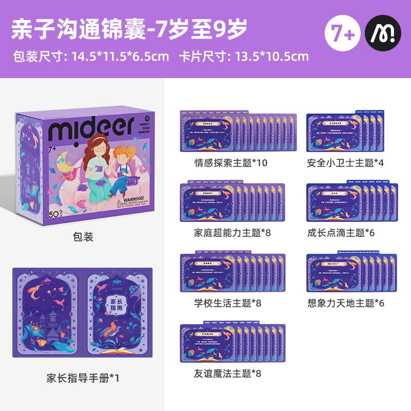 Карточки для разговоров перед сном для детей Mideer, интерактивная настольная игра для родителей и детей, карточки для общения, образовательная игра