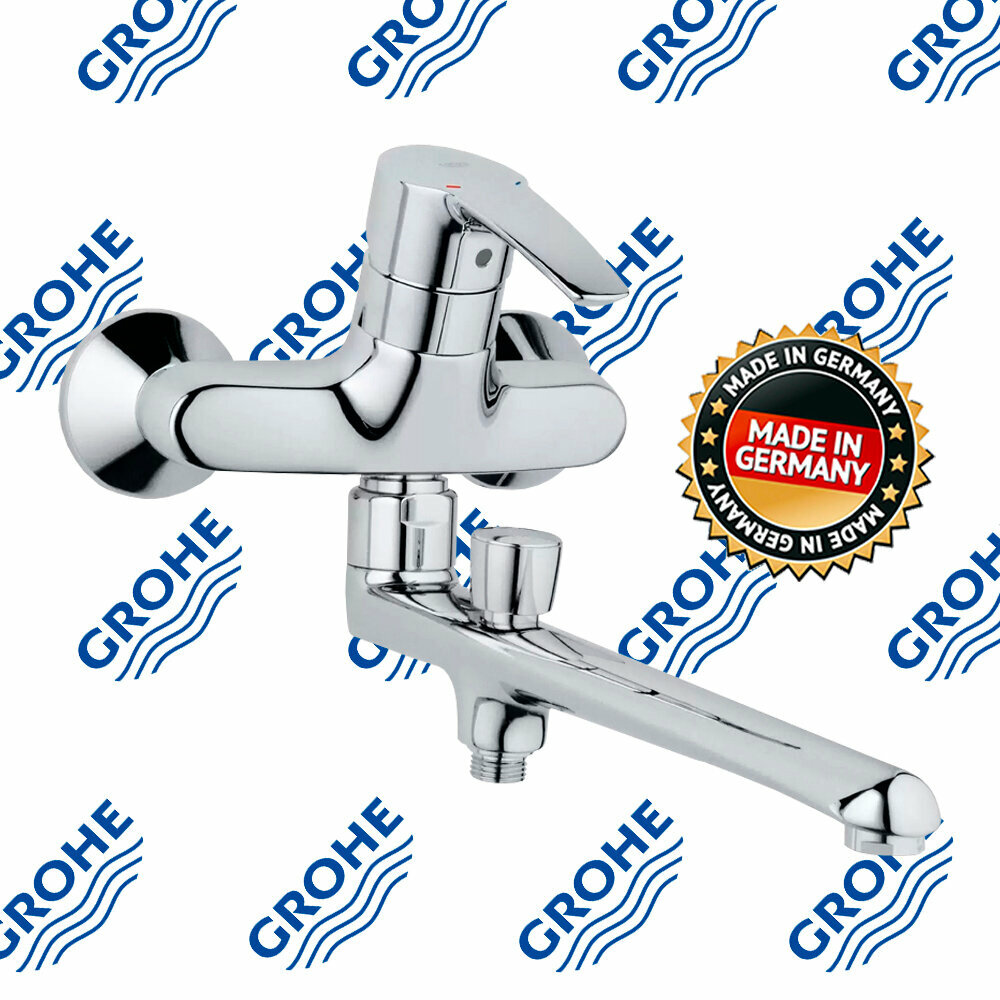 Смеситель на ванну Grohe Eurostyle 32922001, для ванны, поворотный излив, латунный корпус