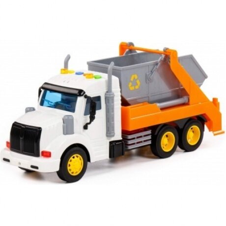 Автомобиль-контейнеровоз "Профи" инерционный оранжевый 86266