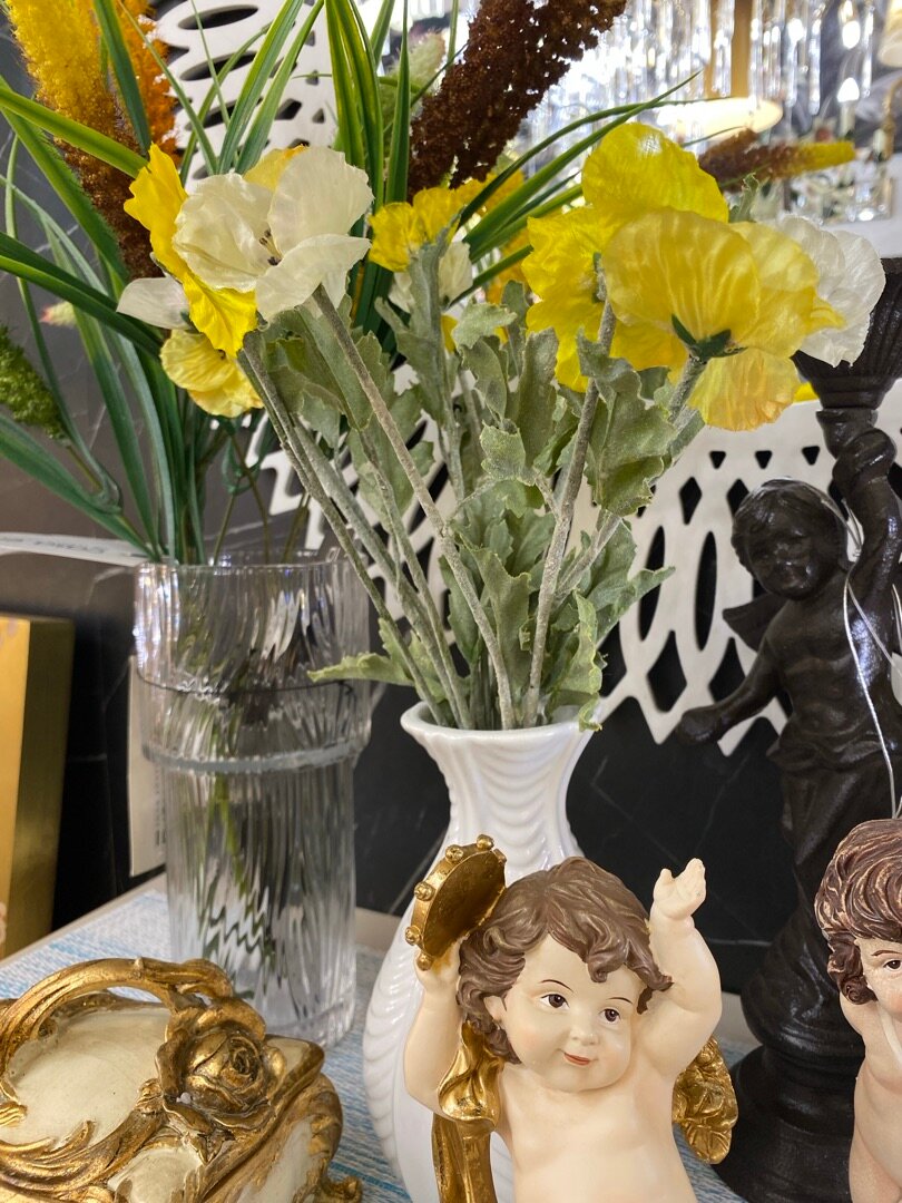 Цветы декоративные Маки букет желтый Casaentera 45 см CE09-KH-27743