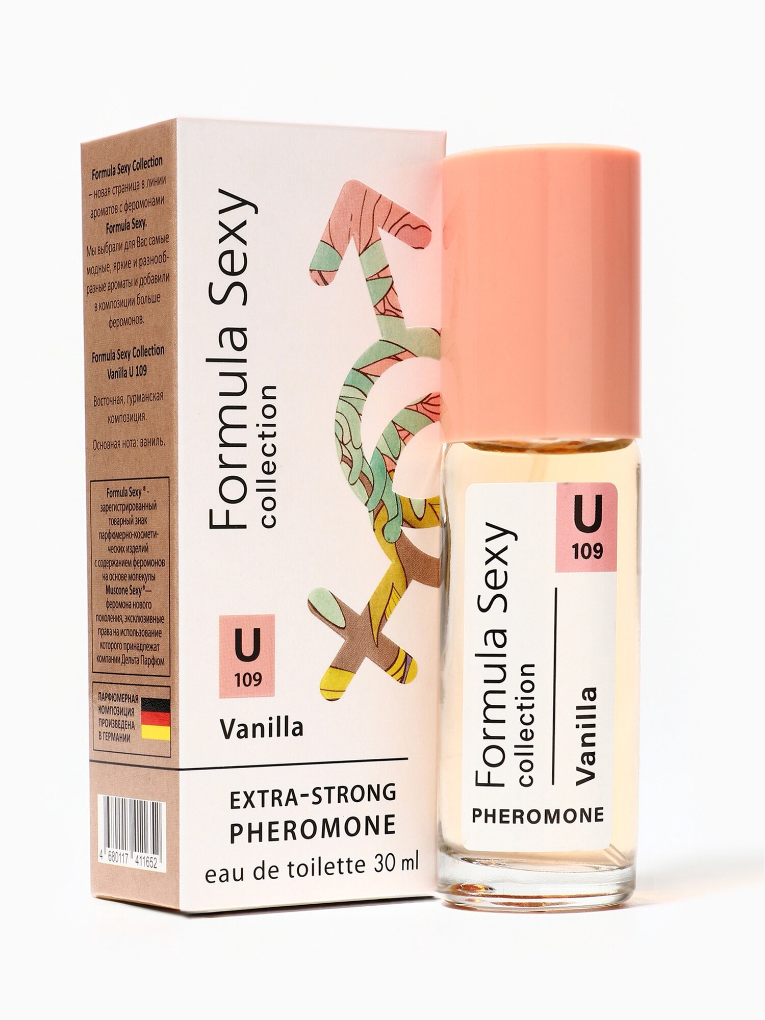 Туалетная вода женская с феромонами Formula Sexy collection Vanilla U109, 30 мл