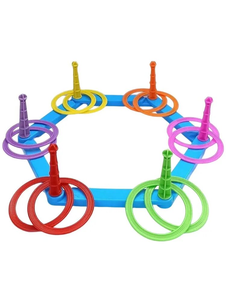 Кольцеброс со столбиками разборный, 6 стоек, 12 колец