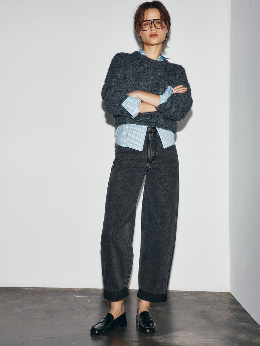 Джинсы широкие mixmatch 