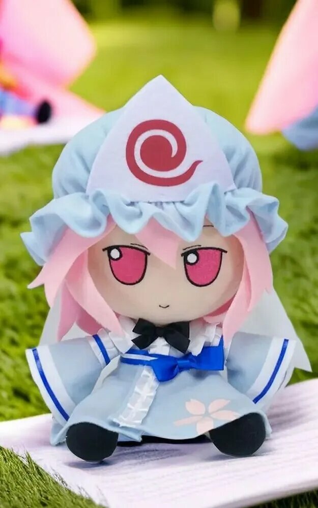 Аниме Мягкие Игрушки TouHou Project Fumo Yuyuko Saigyouji / Ююко Сайгедзи Фумо Игрушка Антистресс 20 CM