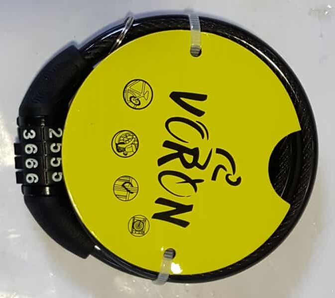 Противоугонное устройство бренд "VORON" 87507: трос (замок кодовый) 8мм 100см