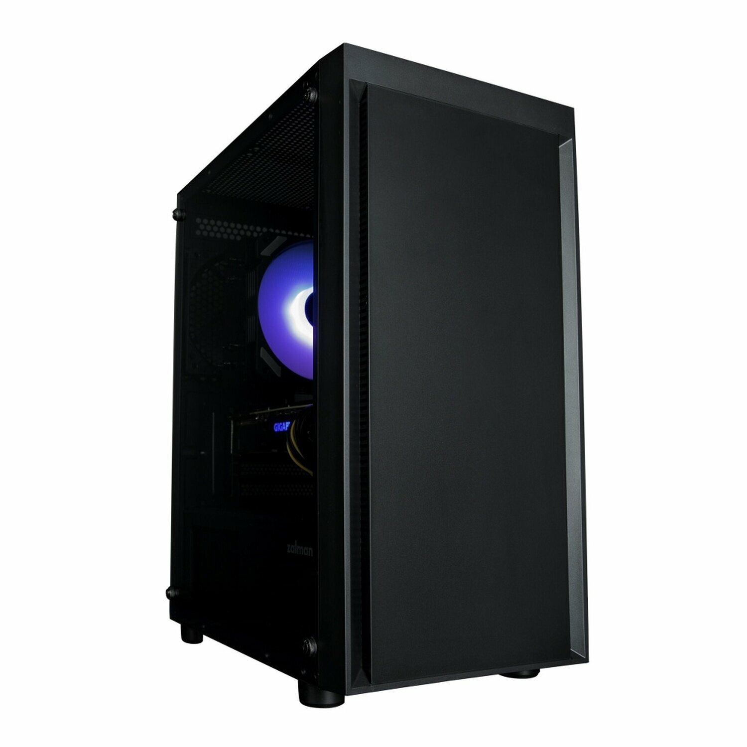 Корпус Mini-Tower Zalman T3 PLUS Black, боковое стекло, Micro-ATX, черный
