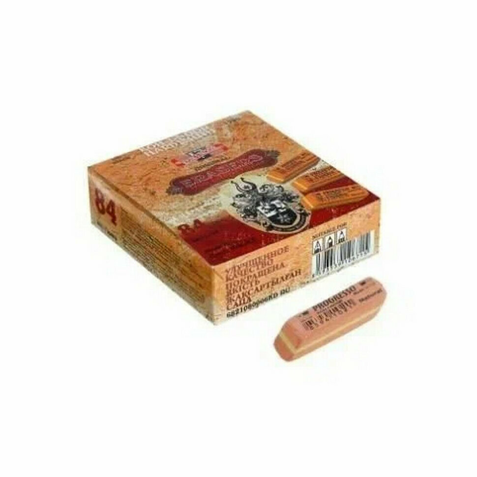 Ластик KOH-I-NOOR "Progresso" 6821/80, 41х14х8 мм, прямоугольный, скошенные края, натуральный каучук, 6821080006KDRU, 274672