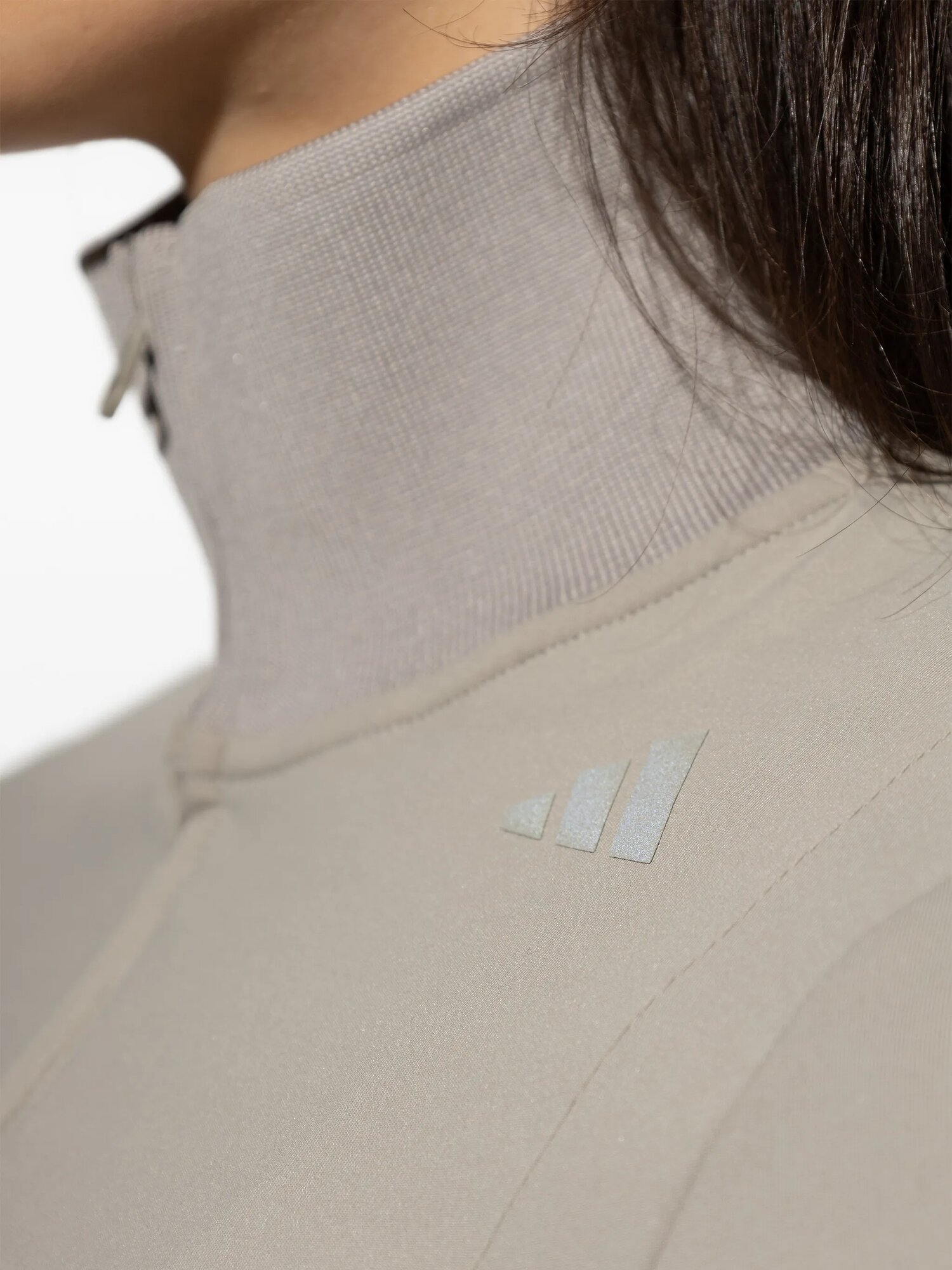 Парка adidas, размер S, бежевый — фото 1