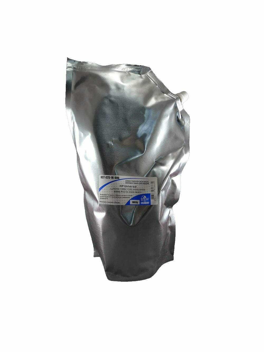Тонер B&W для HP Universal LJ1010/1200/1320/4000/8100/9000/P2015/2035/M401, 1 кг {HST-025-1K-bag}