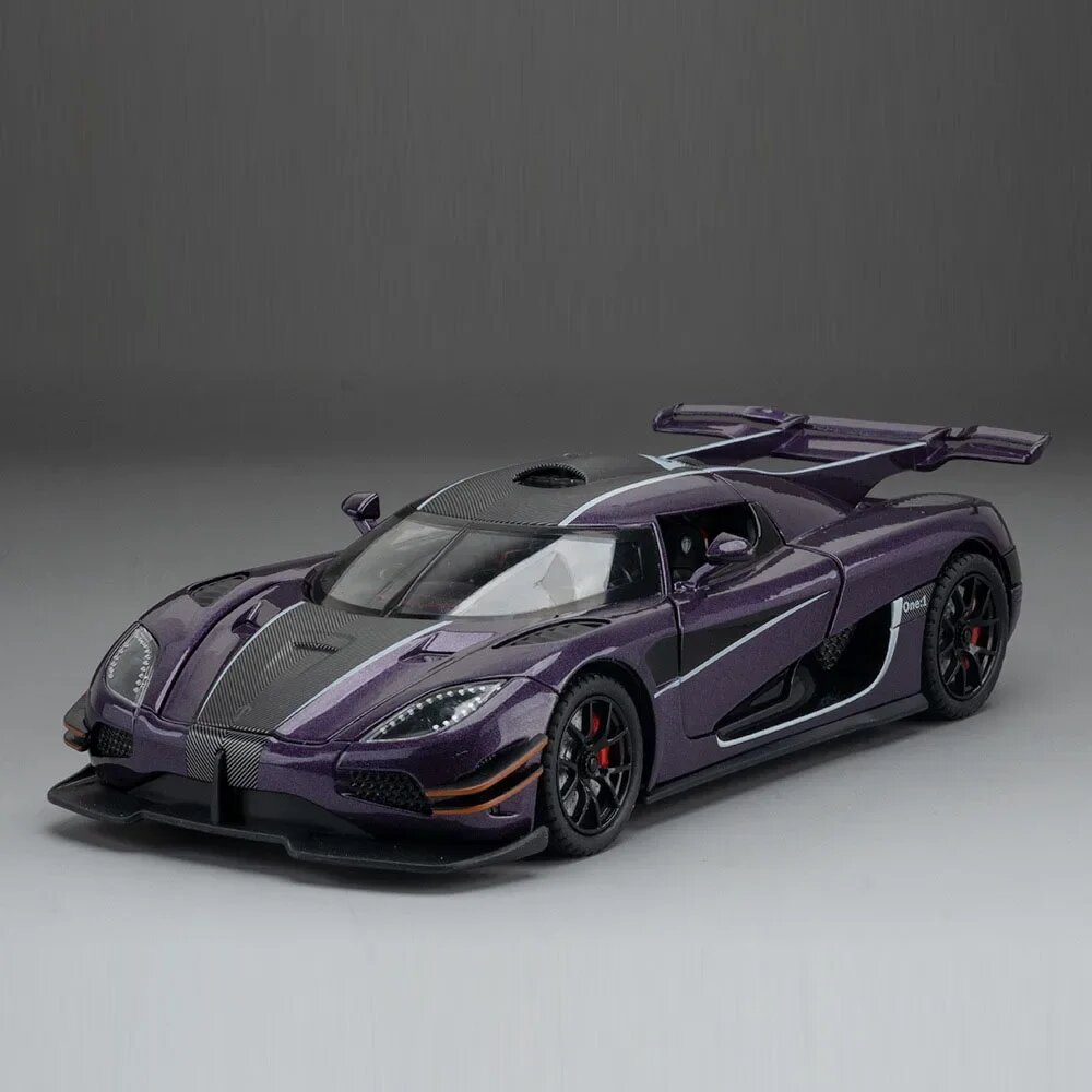 Koenigsegg One:1, фиолетовый, 1:24