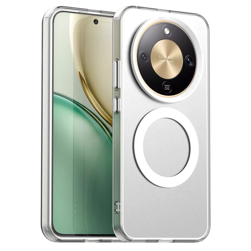 Прозрачный чехол для Honor X9d, чехол для Honor X9d, магнитная адсорбция, задняя крышка Белый, White