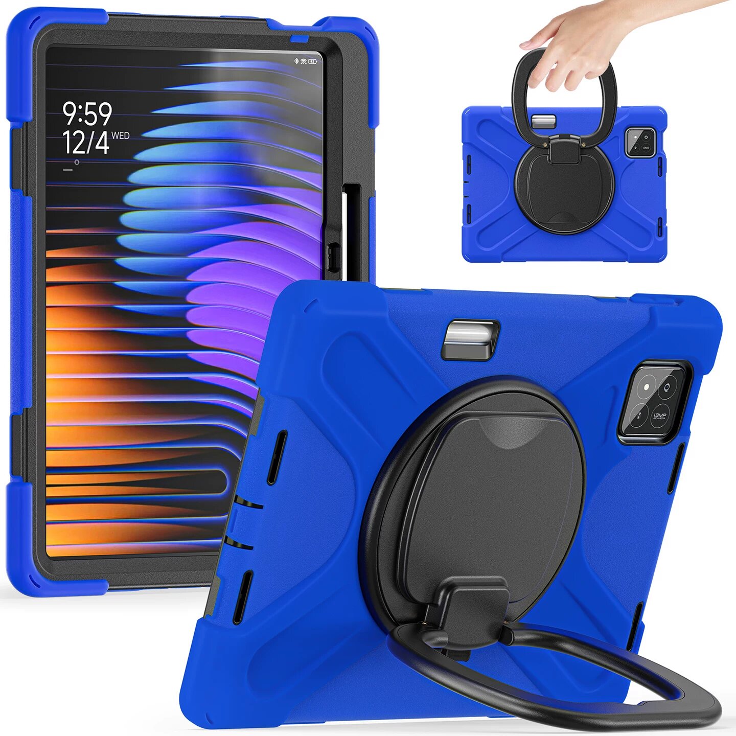 Xiaomi Tablet 7 Ultra 14 дюймов_Синий + большая подставка + передний держатель для ручки