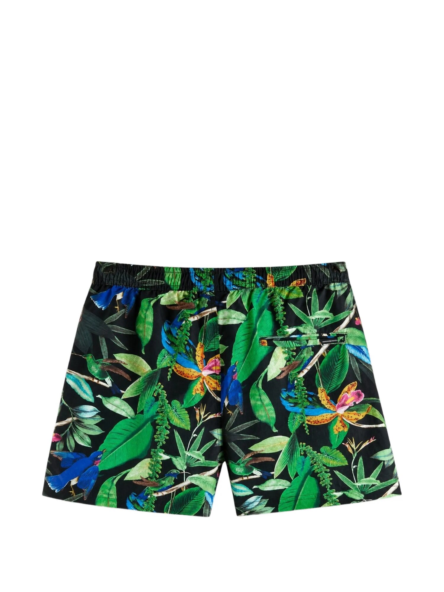 Шорты для плавания SCOTCH & SODA Tropical-print drawstring swim shorts, размер 52 — фото 1