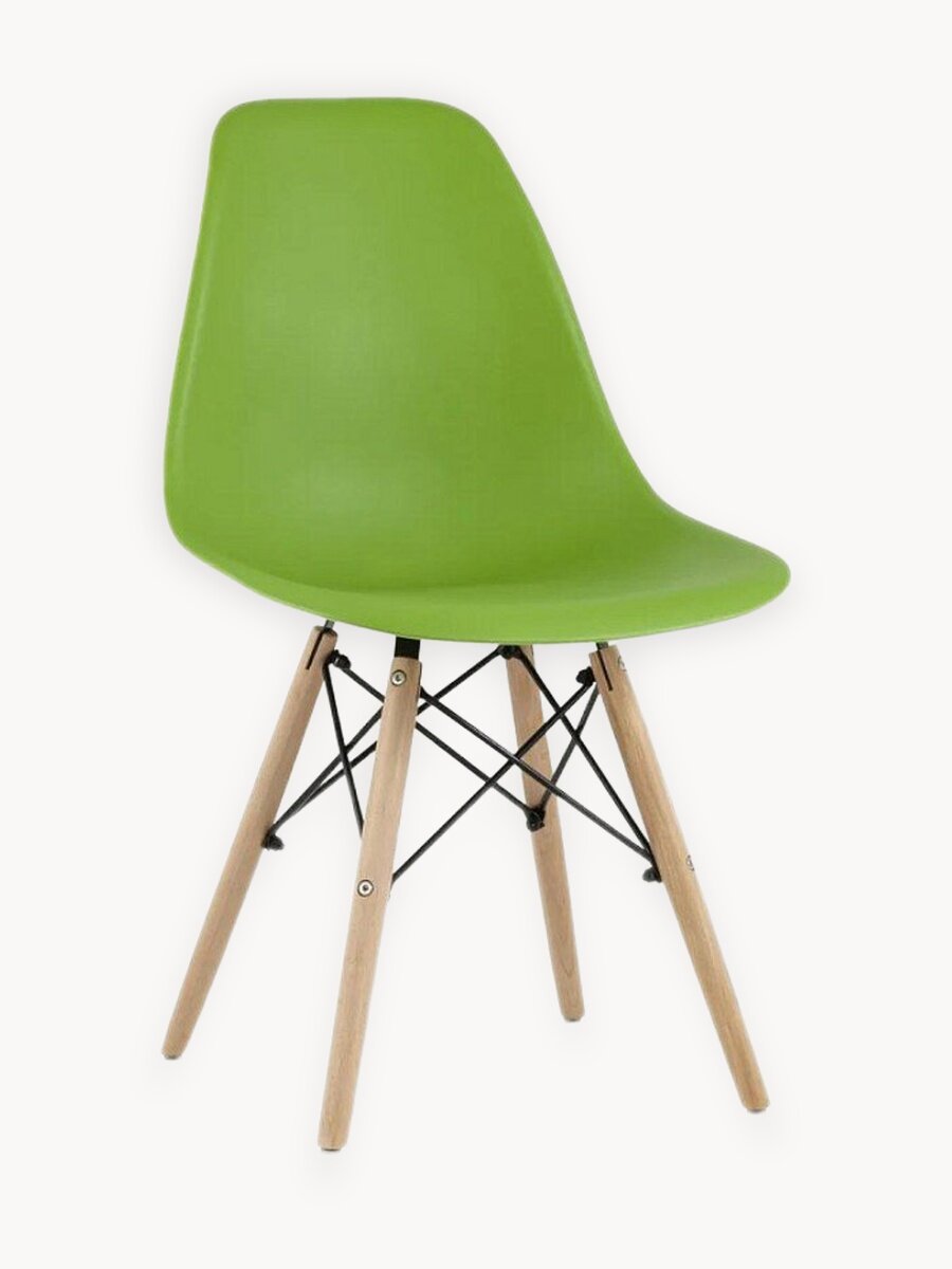 Комплект стульев RIDBERG DSW EAMES (2 шт, зеленый) Стул для гостиной, столовой
