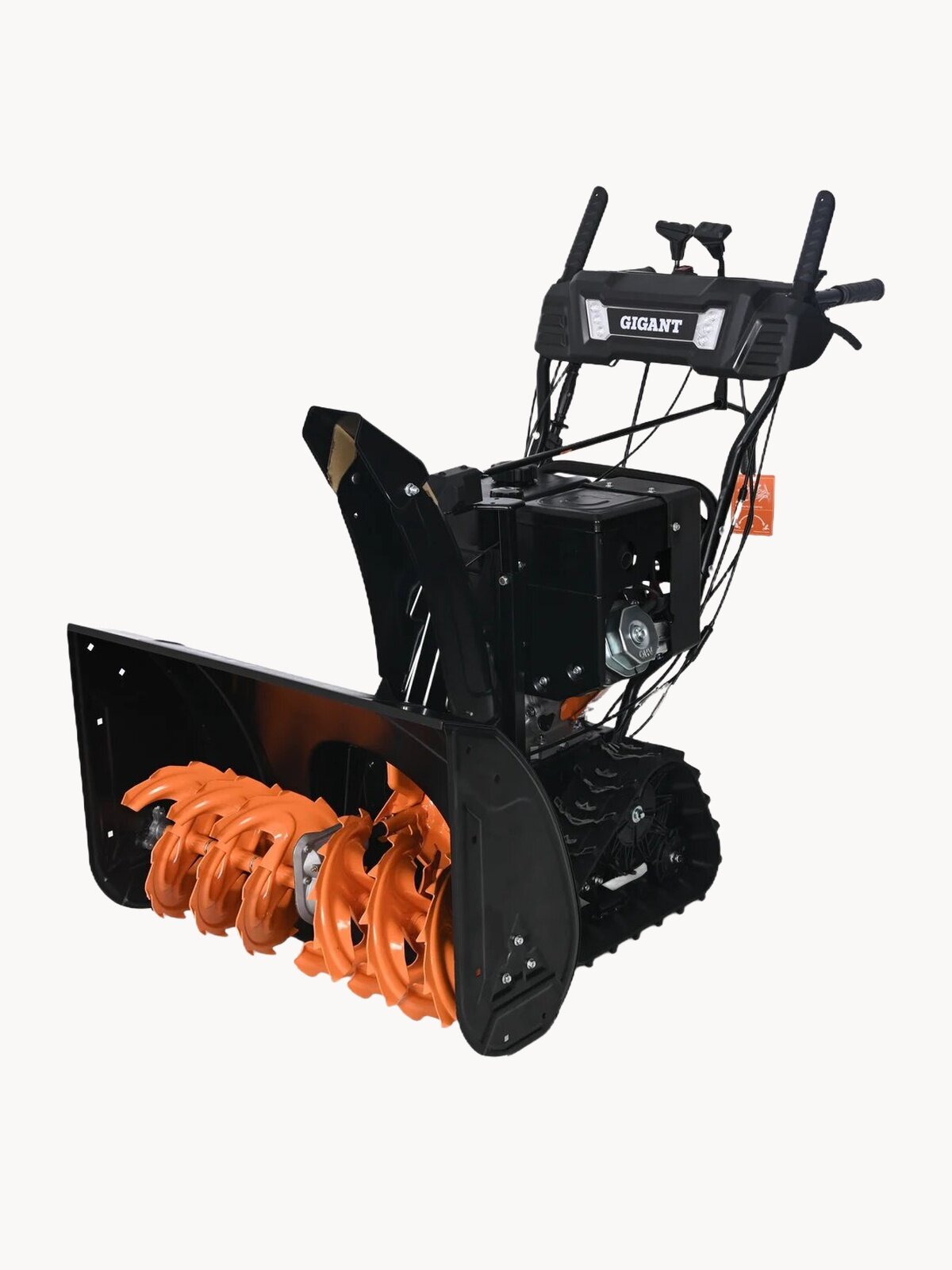 Бензиновый гусеничный снегоуборщик Gigant SP-, мощный двигатель Weima 11 л. с, двухступенчатая система шнеков