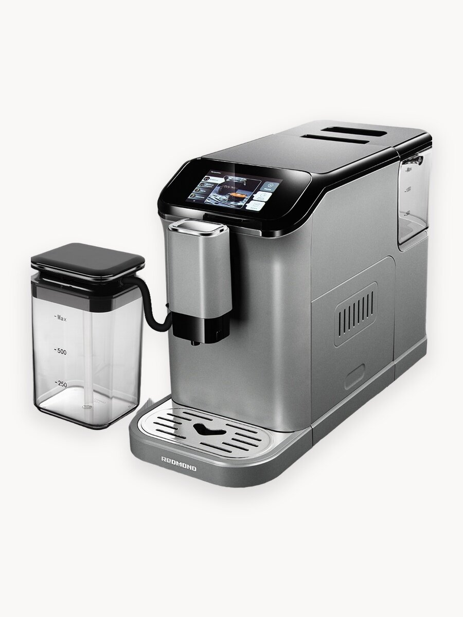 Кофемашина автоматическая редмонд CM707, кофемолка, капучинатор, сенсорная панель, давление 19 бар