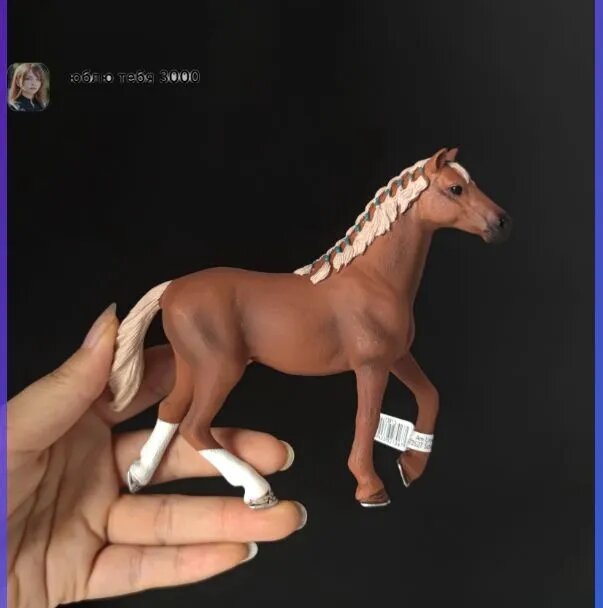 Модель лошади Шляйх (Schleich) для конного спорта, мини-имитация