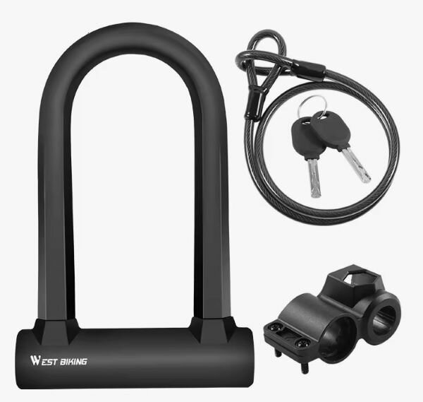 Надежный замок для велосипеда, защита от кражи из стальных звеньев