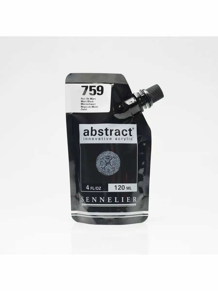 Краска акриловая Sennelier Abstract, 120 мл, марс черный