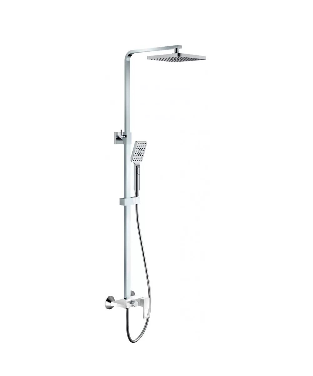 Душевая система из латуни с тропическим душем Vieir V353562-F цвет белый