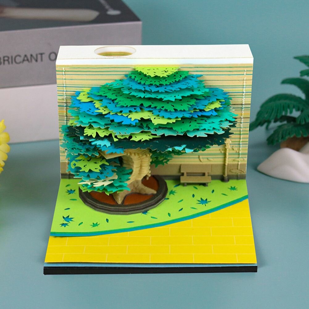 3D настольный календарь, 2025 блокнот декоративный, многофункциональный