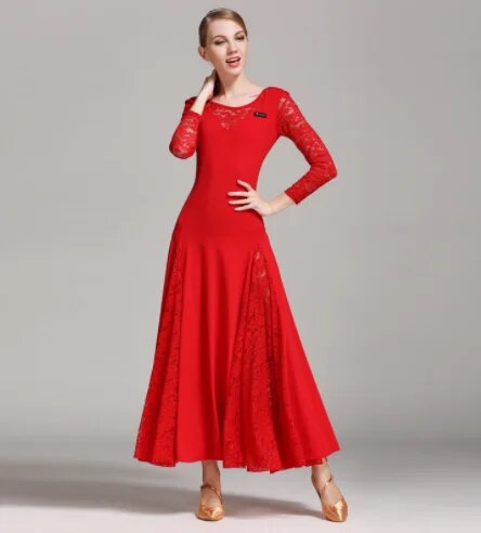 Женское бальное платье Xsyyfast из спандекса Красный, XXL, 1