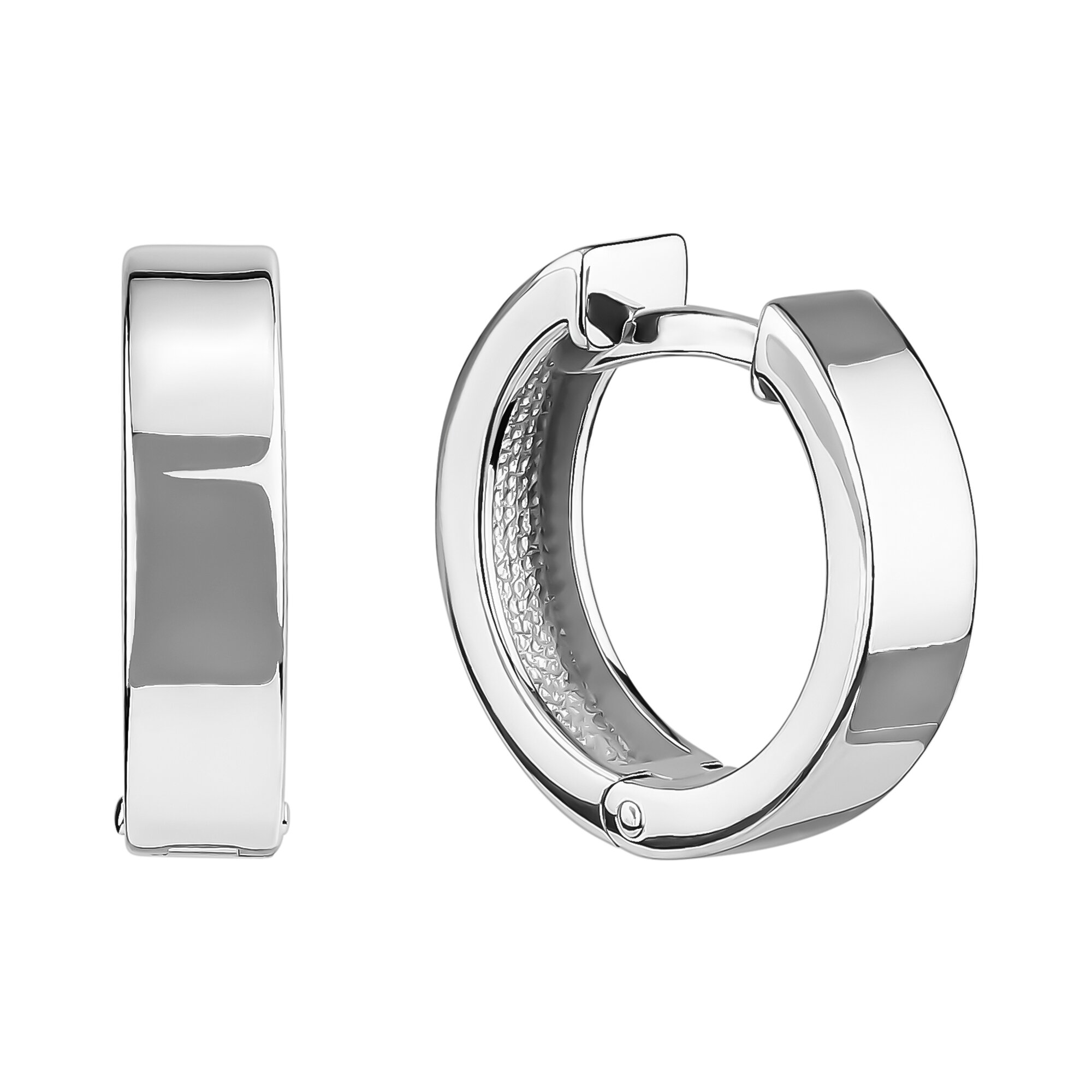 Серьги, серебро, 925 проба, родирование