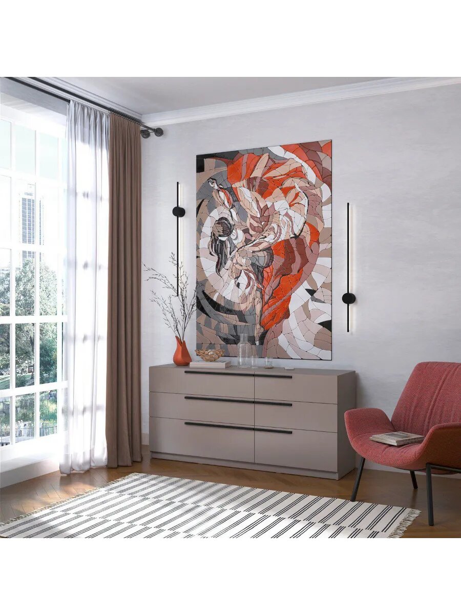 Комод "Сопрано", 6 ящиков, для спальни, прихожей, гостиной, коричневый, 75 см x 140 см