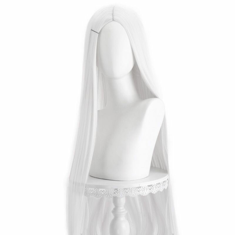 Длинные прямые волосы со средним пробором, аниме-парик унисекс, для косплея 100 см